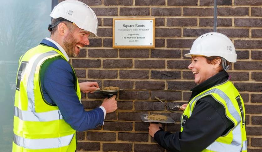 Deputy Mayor of London Tom Copley views affordable homes supported by £ ...
